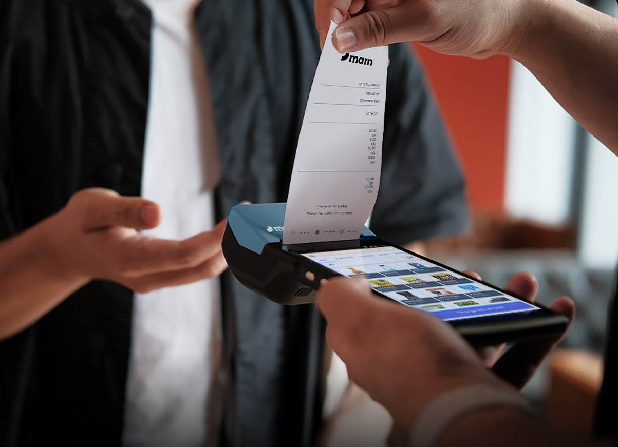 مميزات جهاز الكاشير المحمول مرن جو – Marn